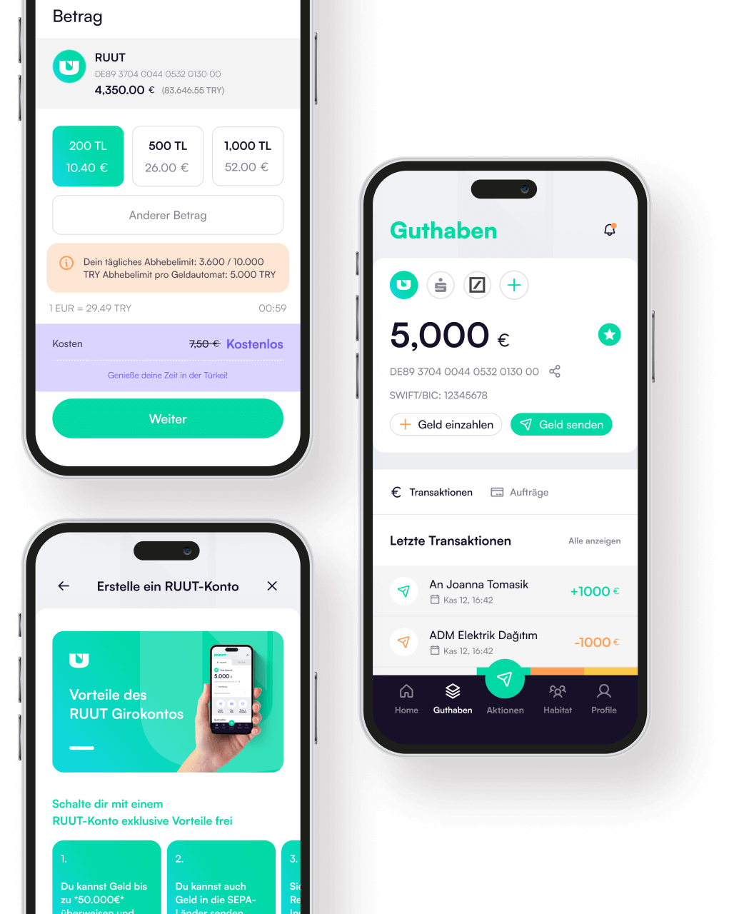 Profitiere von den Vorteilen deines RUUT-Girokontos!